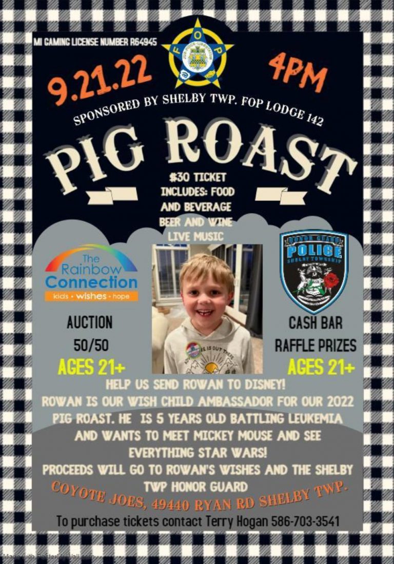 Lodge 142 Charity Pig Roast - Michigan FOP