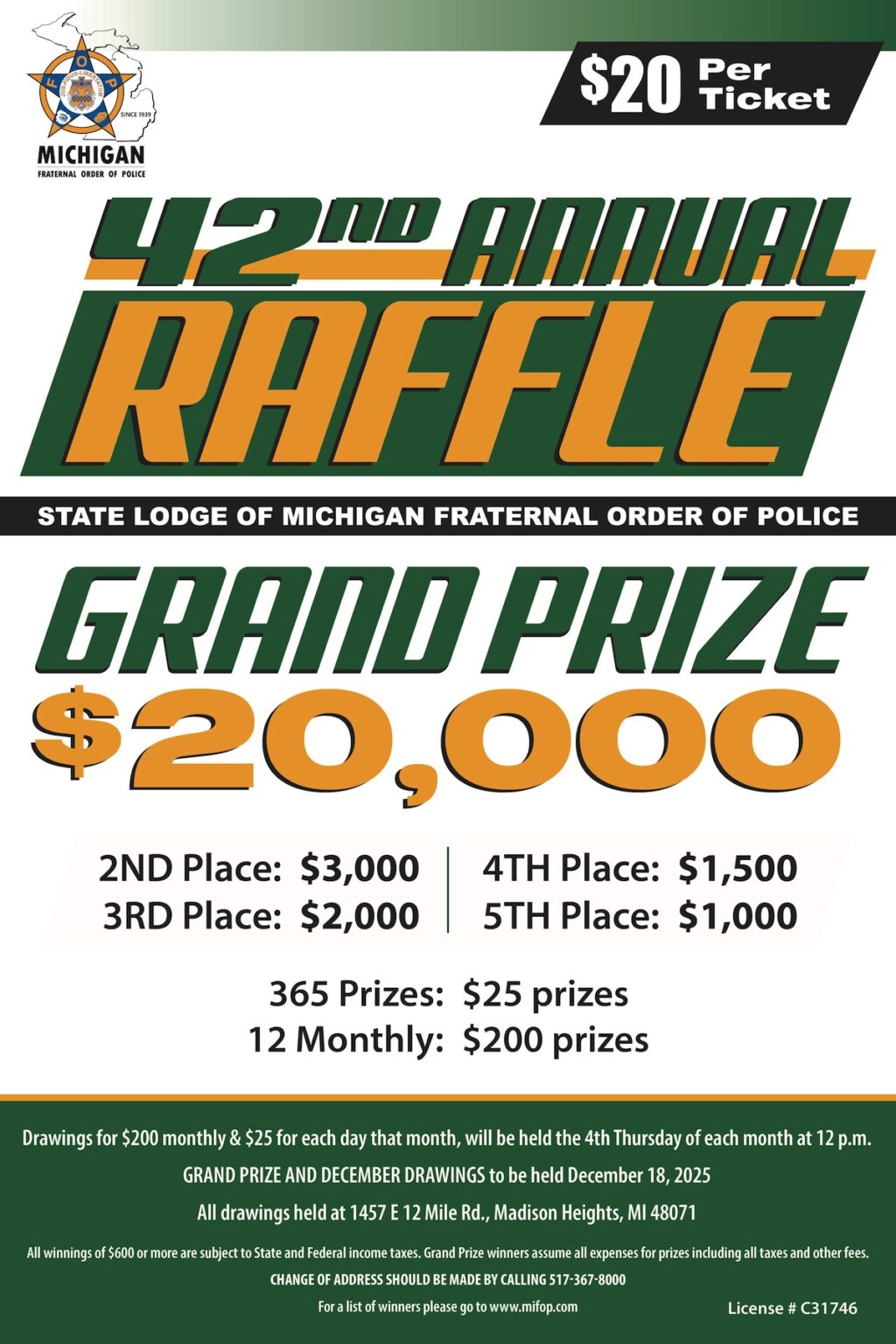 Raffle - Michigan FOP
